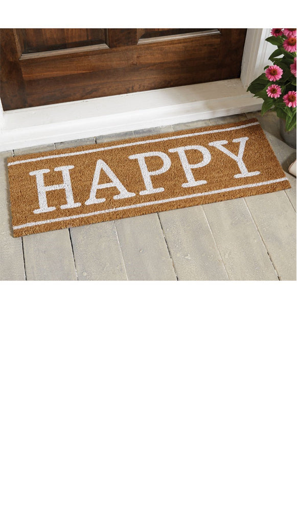 'Happy' Welcome Home Door Mat – Nouveau and Vintage